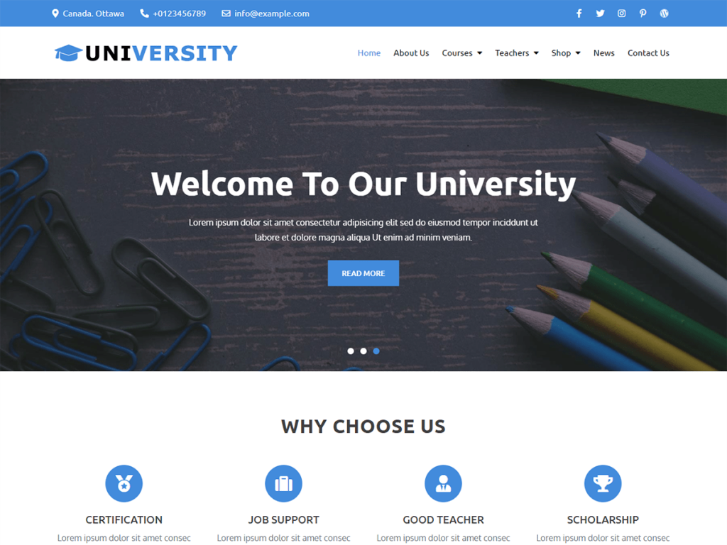 Creativ University Pro Creativ Themes